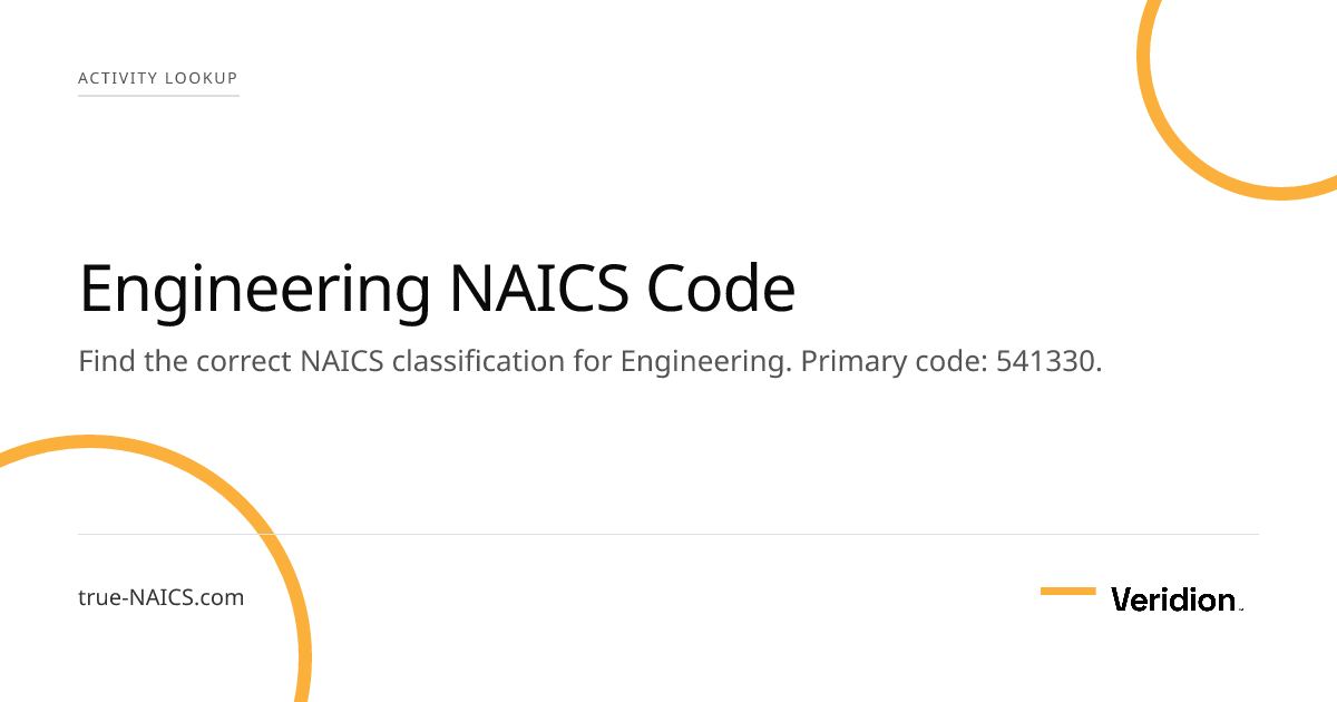 Engineering NAICS Code — 541330 | trueNAICS | trueNAICS