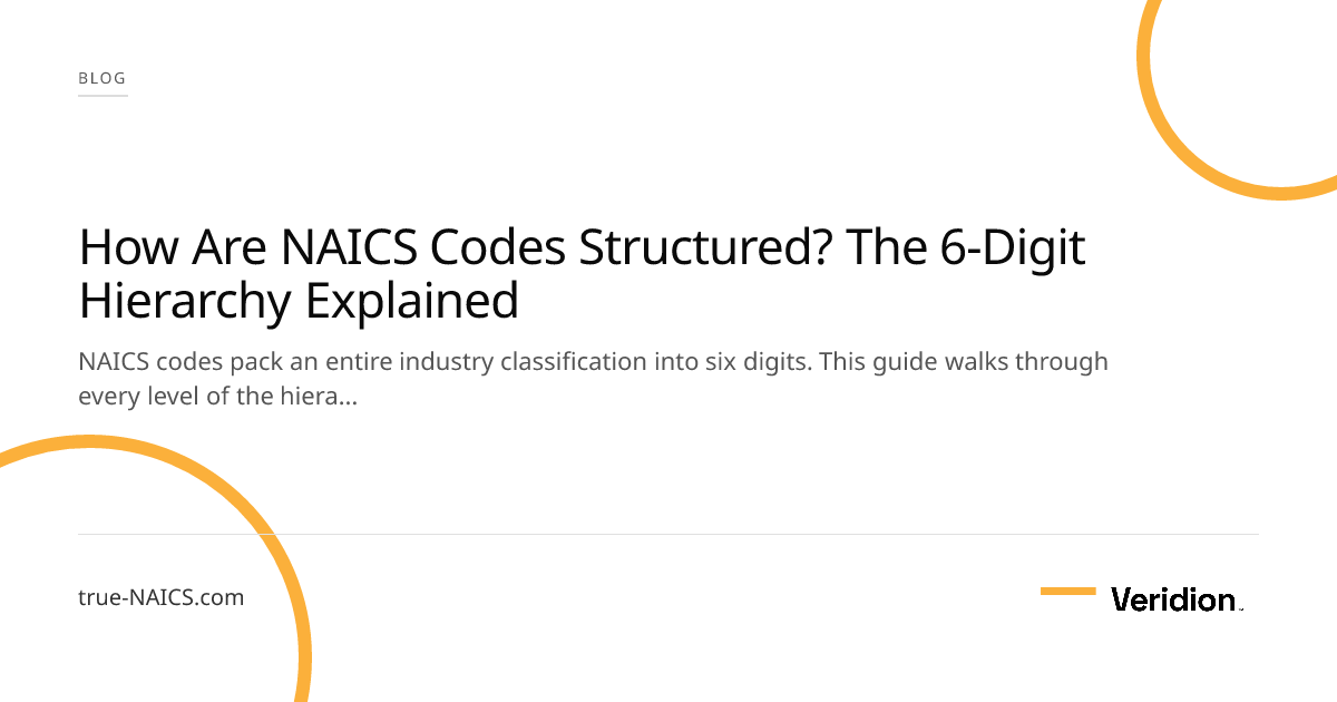 How Are NAICS Codes Structured? The 6-Digit Hierarchy Explained | trueNAICS